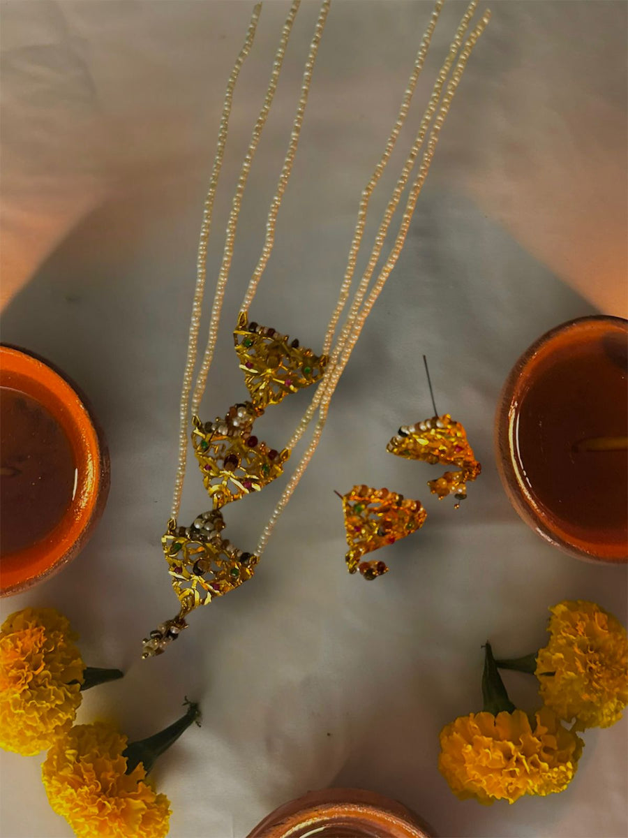 Sunehri Tourmaline Rani Haar – Gul.co Jewellery